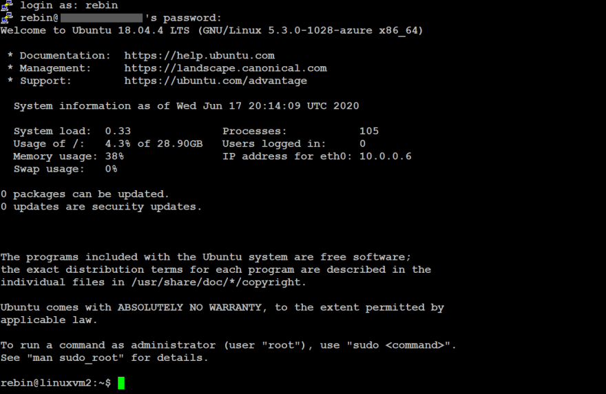 Install Asp Net Core On Linux Azure Virtual Machine Ubuntu 18 04 Lts